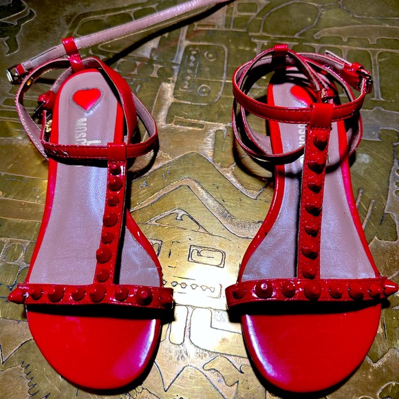 Moschino | Shoes | Moschino Red Sandal Size 366 | Poshmark